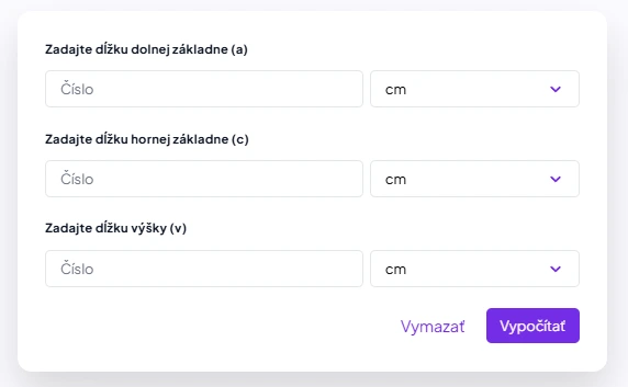 Obvod lichobežníka (kalkulačka) - vypocitat.sk